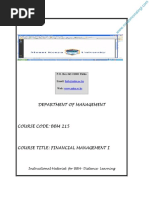 Management Mathematics I Course Outline | PDF | Set (Mathematics ...