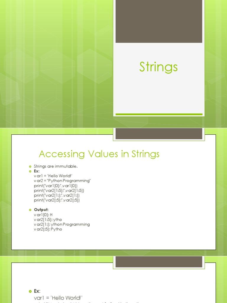 Strings | PDF | Letter Case | String (Computer Science)