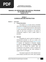 Special Program in Journalism Guide | PDF | Journalism | Curriculum