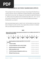 Panas Questionnaire Scale Positve Negative Affect | PDF | Emotions ...