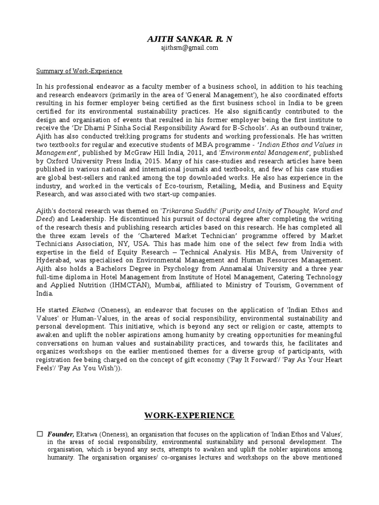 Ajith Sankar. R. N: Management', Published by Mcgraw Hill India, 2011 ...