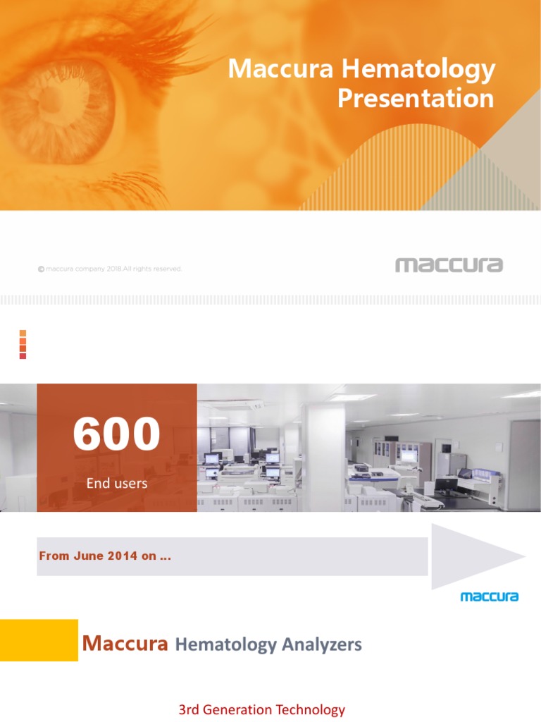 Maccura F5 Hematology Presentation | PDF | Flow Cytometry | Lymphocyte