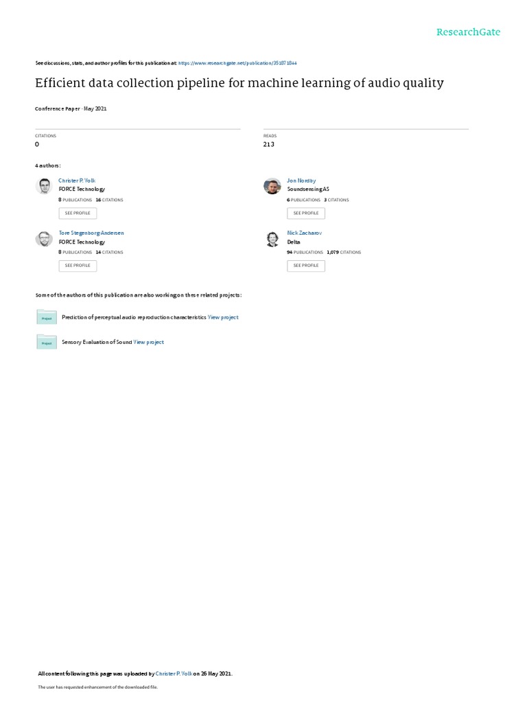 Efficient Data Collection Pipeline For Machine Learning of Audio ...