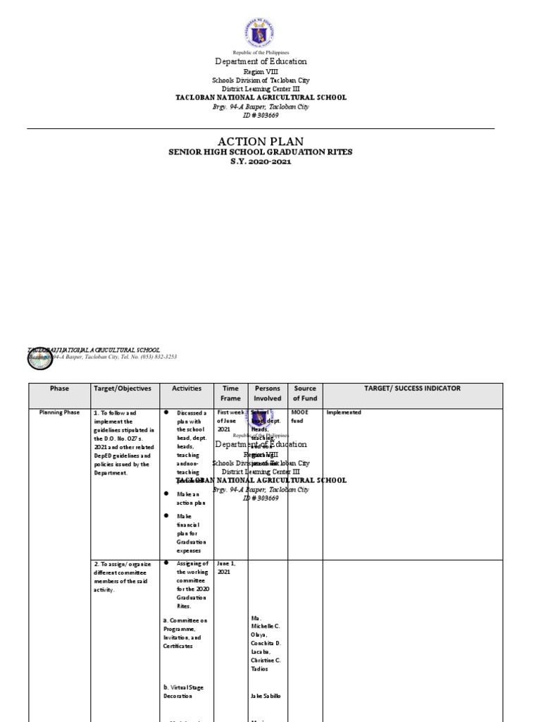 Action Plan: Department of Education | PDF | Further Education