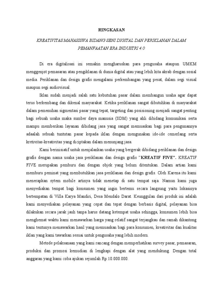 Ringkasan PMW | PDF | Bisnis