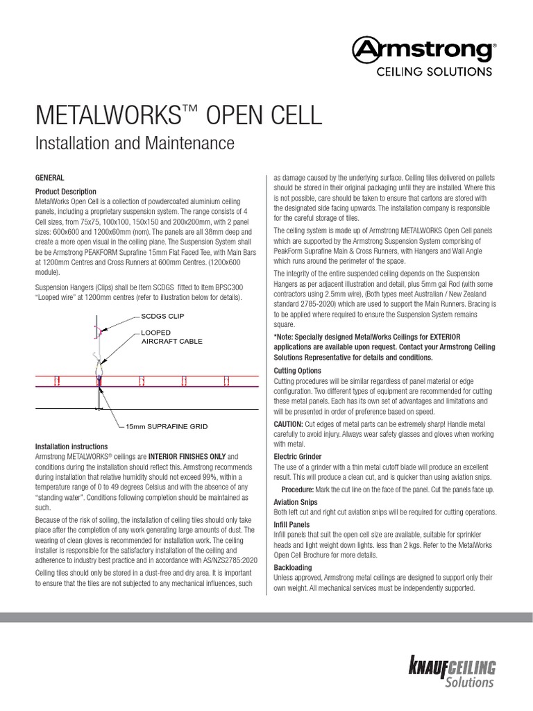 IG MetalWorks-Open-Cell en AU | PDF | Paint | Building Engineering