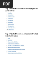List of Eligible Broad Spectrum Antibiotics | PDF | Antibiotics | Biocides