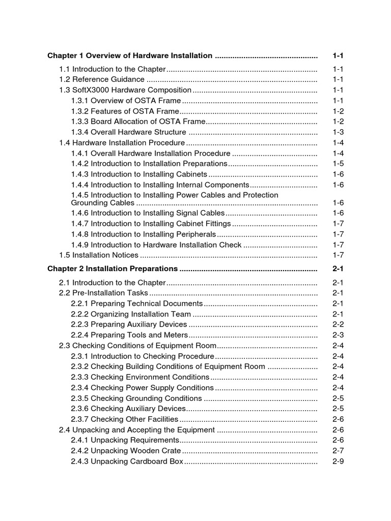 SoftX3000 Hardware Installation Manual | PDF | Computer Network | Electrical Connector