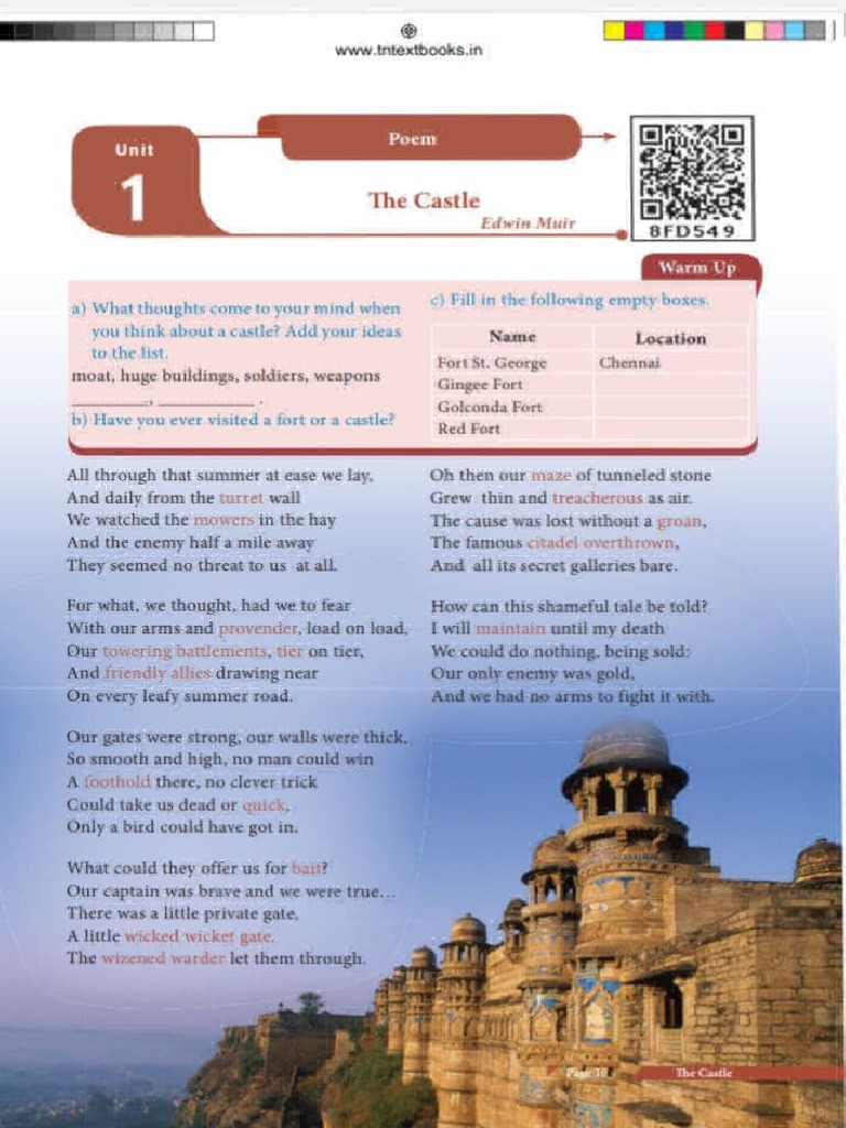 12th Poem 1 The Castle | PDF | Allegory | Castle