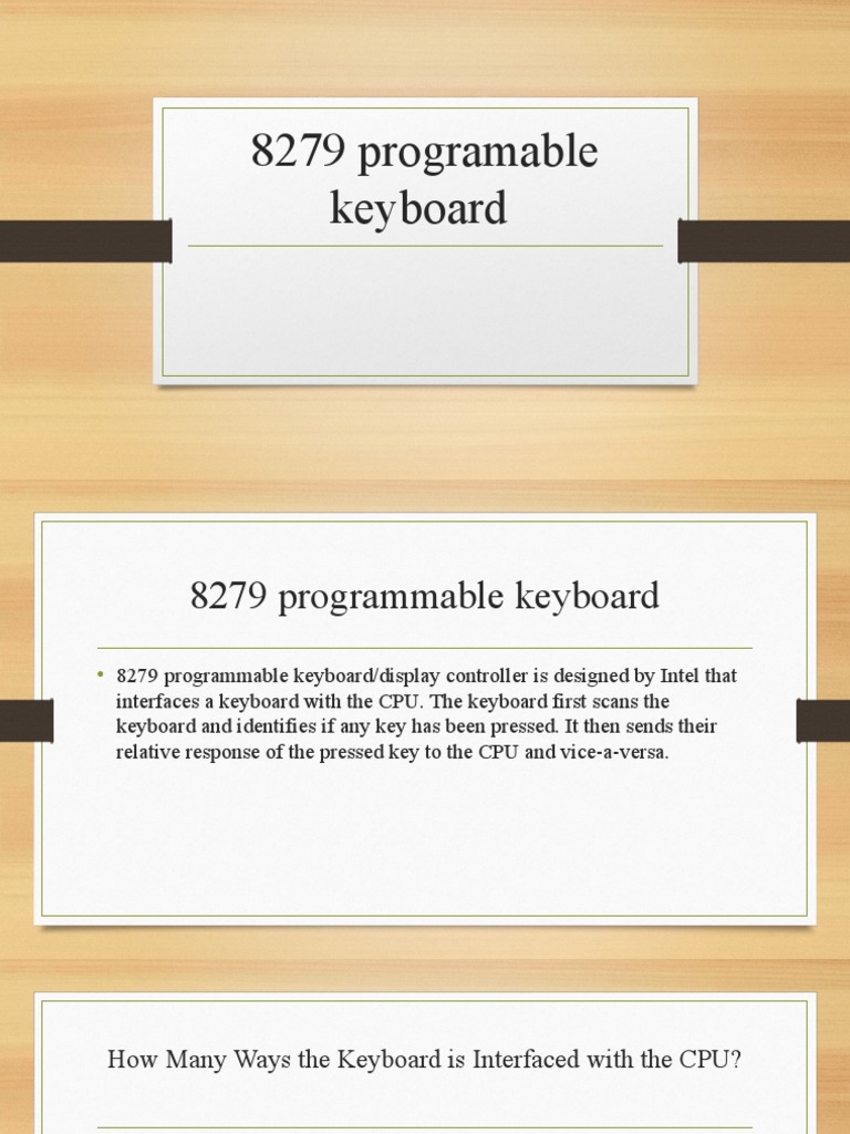 8279 Programmable Keyboard | PDF | Computer Keyboard | Central Processing Unit