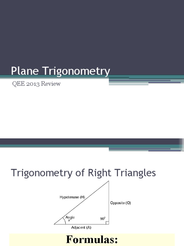 Plane & Spherical Trigonometry | PDF | Trigonometric Functions | Sine