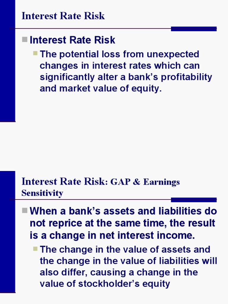 Interest Rate Risk | PDF | Interest | Equity (Finance)