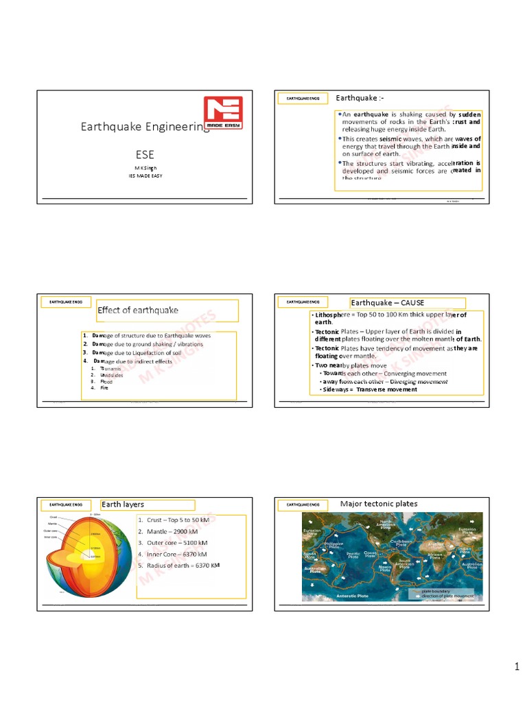 Earthquake Engineering | PDF | Earthquakes | Resonance