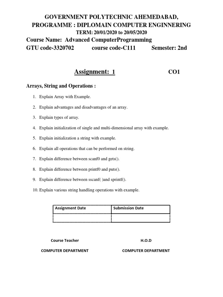 Acp Assignment 2021 Pdf Pdf Pointer Computer Programming Subroutine
