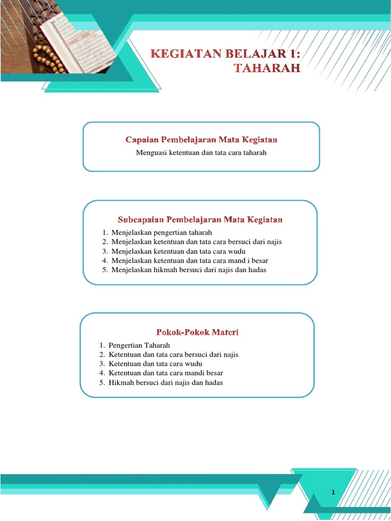 KB 1 Taharah | PDF