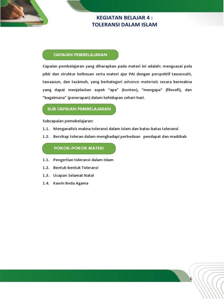 Pai Kontemporer KB 4 | PDF