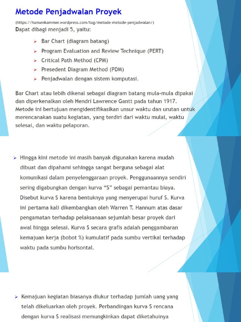 Proyek-Metode Penjadwalan | PDF