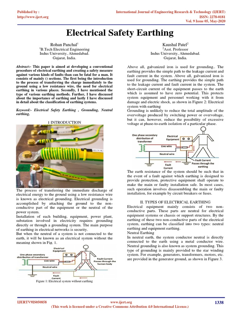 Electrical Safety Earthing | Download Free PDF | Components ...