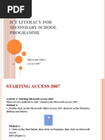 Microsoft Access 2007 Tutorial Guide | PDF | Microsoft Access | Databases