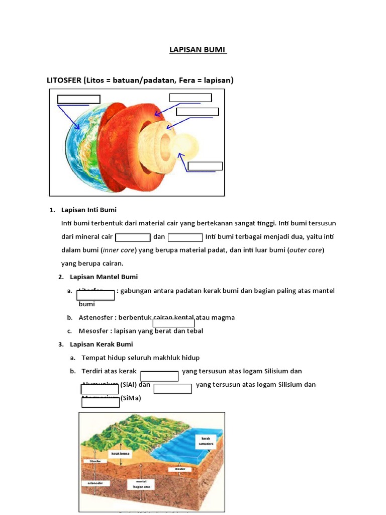 Latihan Soal Lapisan Bumi | PDF