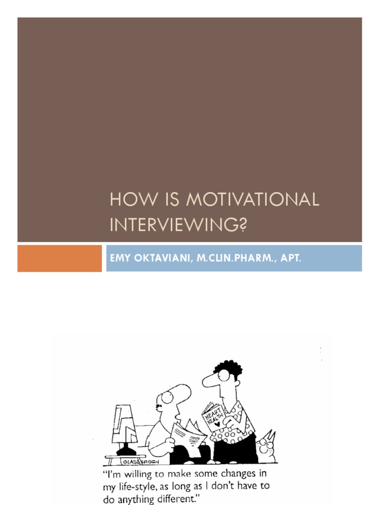 Topic 7.how Is Motivational Interviewing | PDF