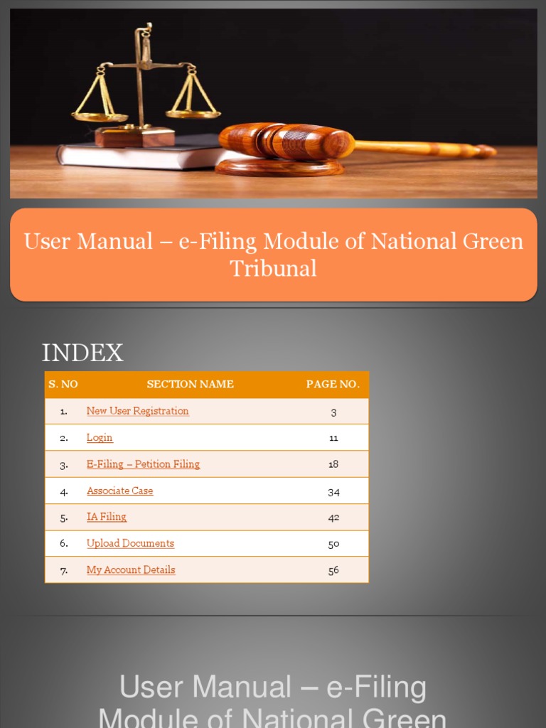 User Manual Efiling NGT | PDF | Login | Online And Offline