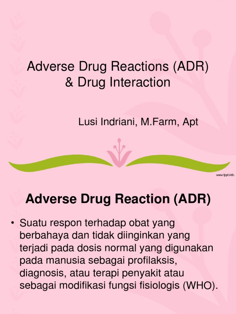 ADR Dan Interaksi Obat | PDF