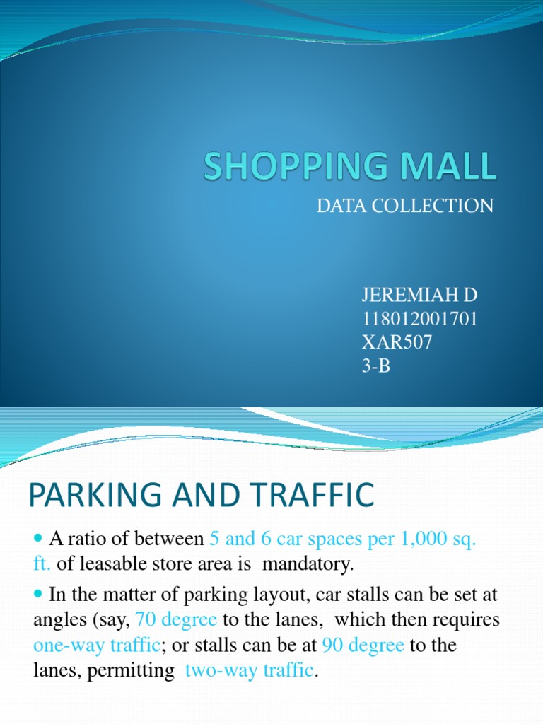 Shopping Mall Data Collection | PDF | Stairs | Building Engineering
