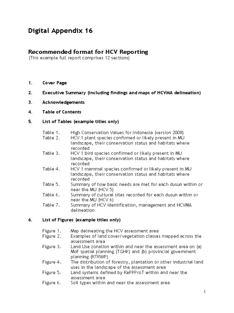 Digital Appendix 16: Recommended Format For HCV Reporting | PDF ...