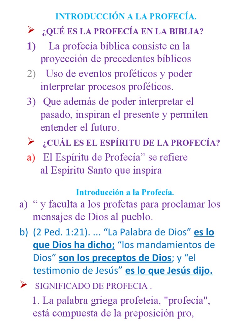 Introducción a la Profecía Bíblica | PDF