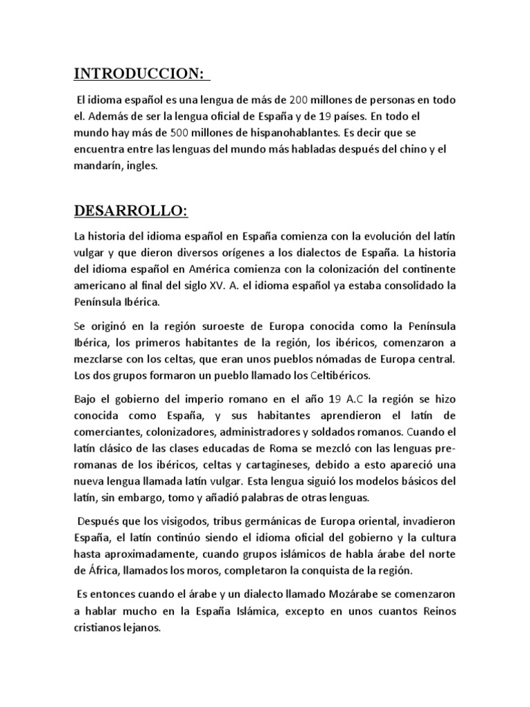 INTRODUCCION | PDF | latín | España