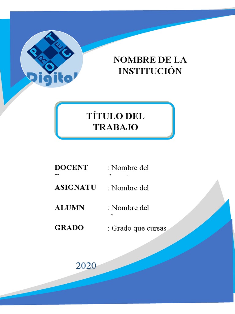 Diseño de Presentacion en Word | PDF