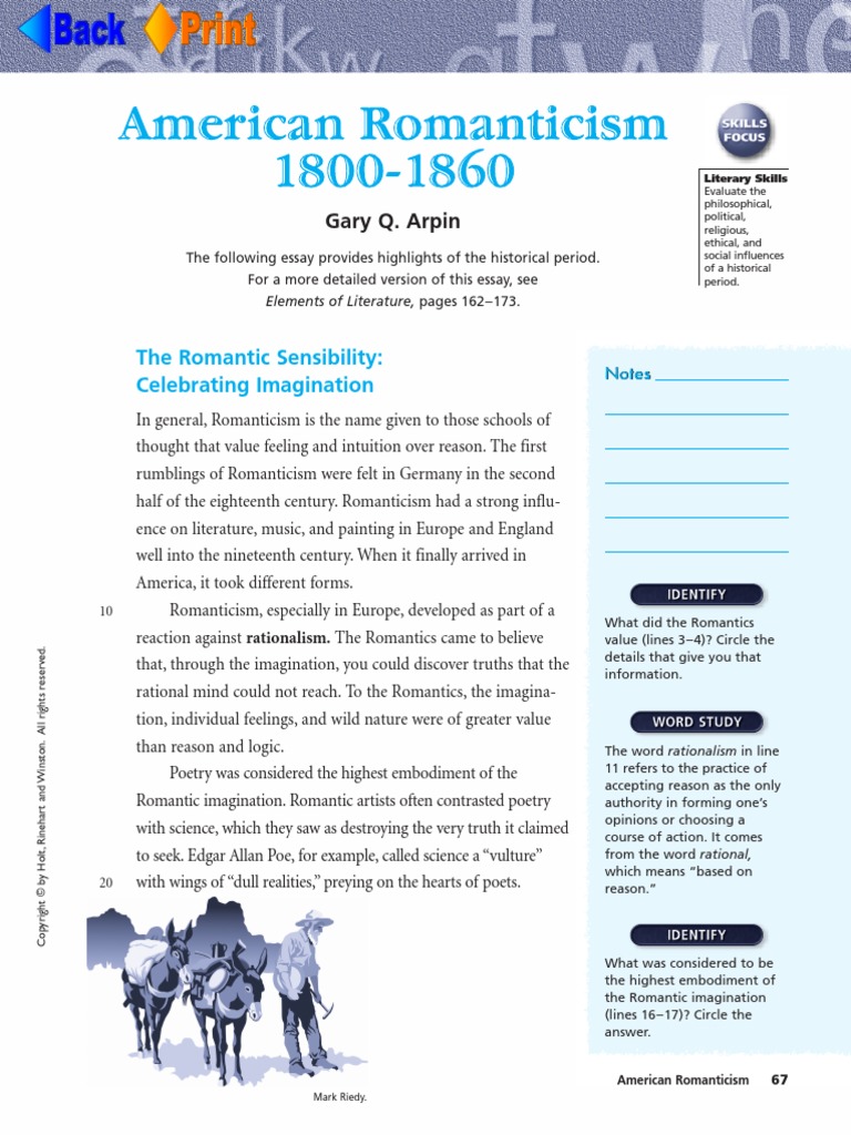 The Romantic Sensibility: Celebrating Imagination: Gary Q. Arpin | PDF ...