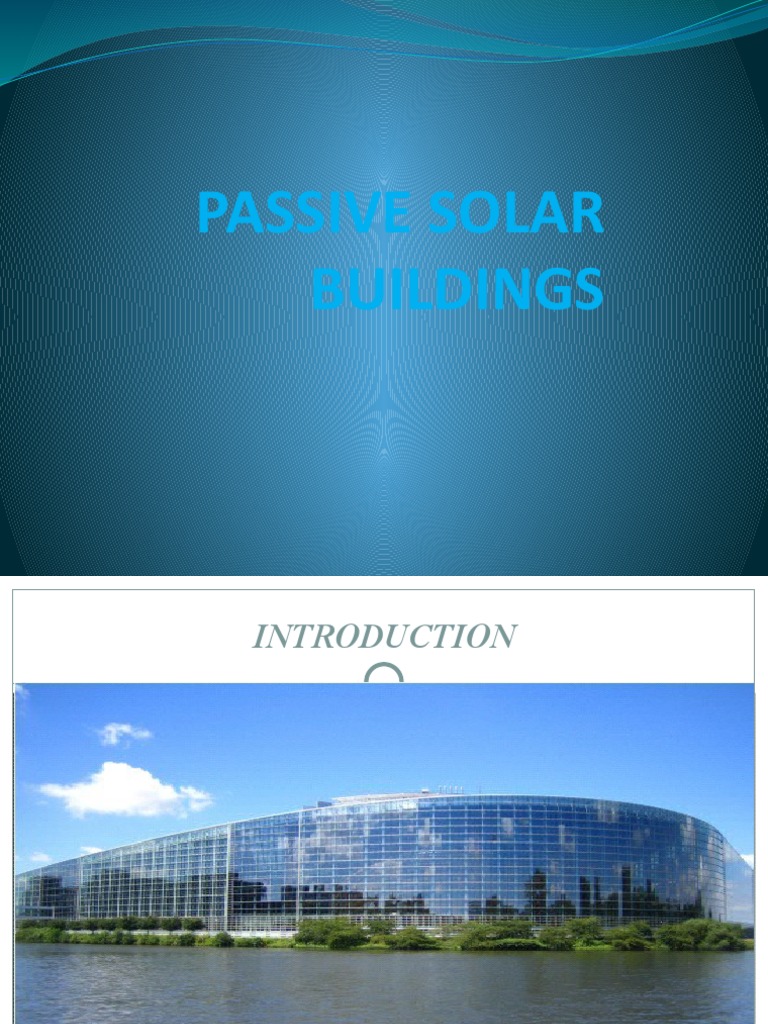 Passive Solar Buildings | PDF | Solar Energy | Efficient Energy Use