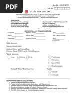 Histopathology Requisition Form | PDF | Histopathology | Biopsy