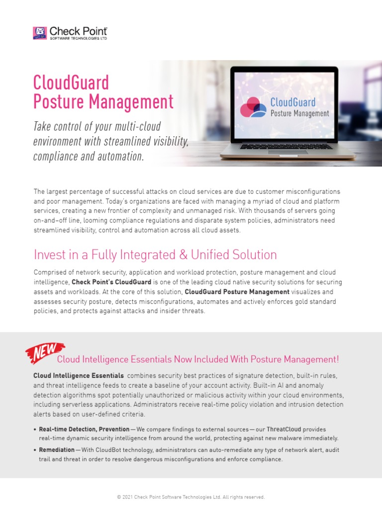 Cloudguard CSPM Cloud Security Platform Product Brief | PDF | Cloud Computing | Regulatory ...