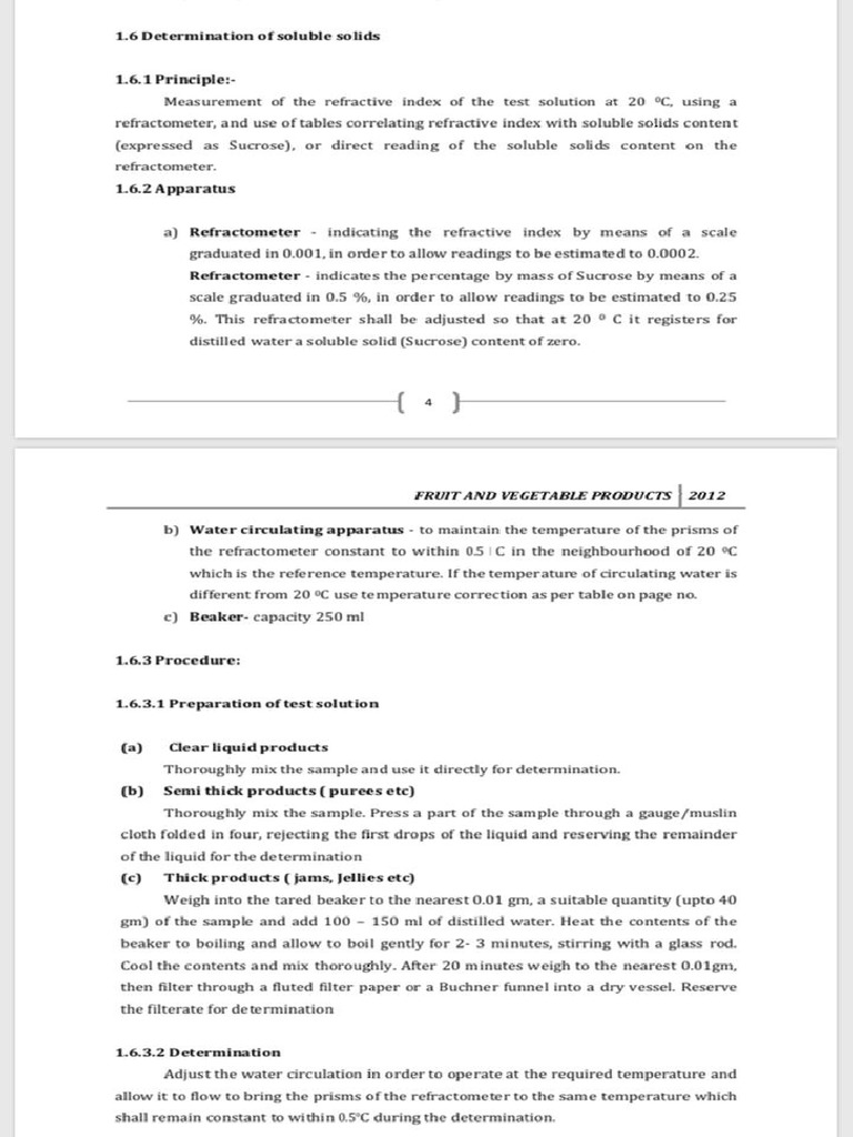 FSSAI Lab Manual | PDF