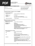 Hoja de Seguridad - Glade Aromatizante | PDF | Aerosol