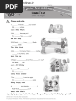 Let's Go 2 Unit 2 Test | PDF