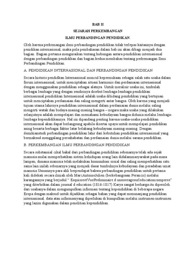 Perbandingan Pendidikan | PDF