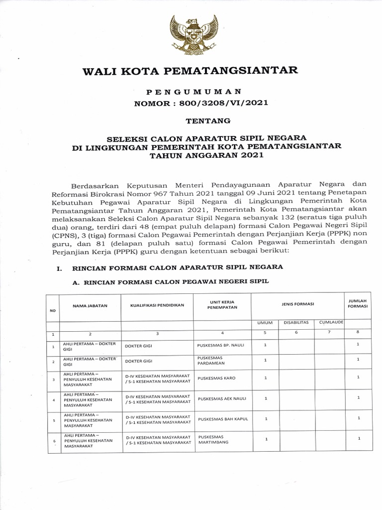Formasi PPPK Non Guru dan Guru 2023 | PDF | Pengelolaan Keuangan & Uang ...