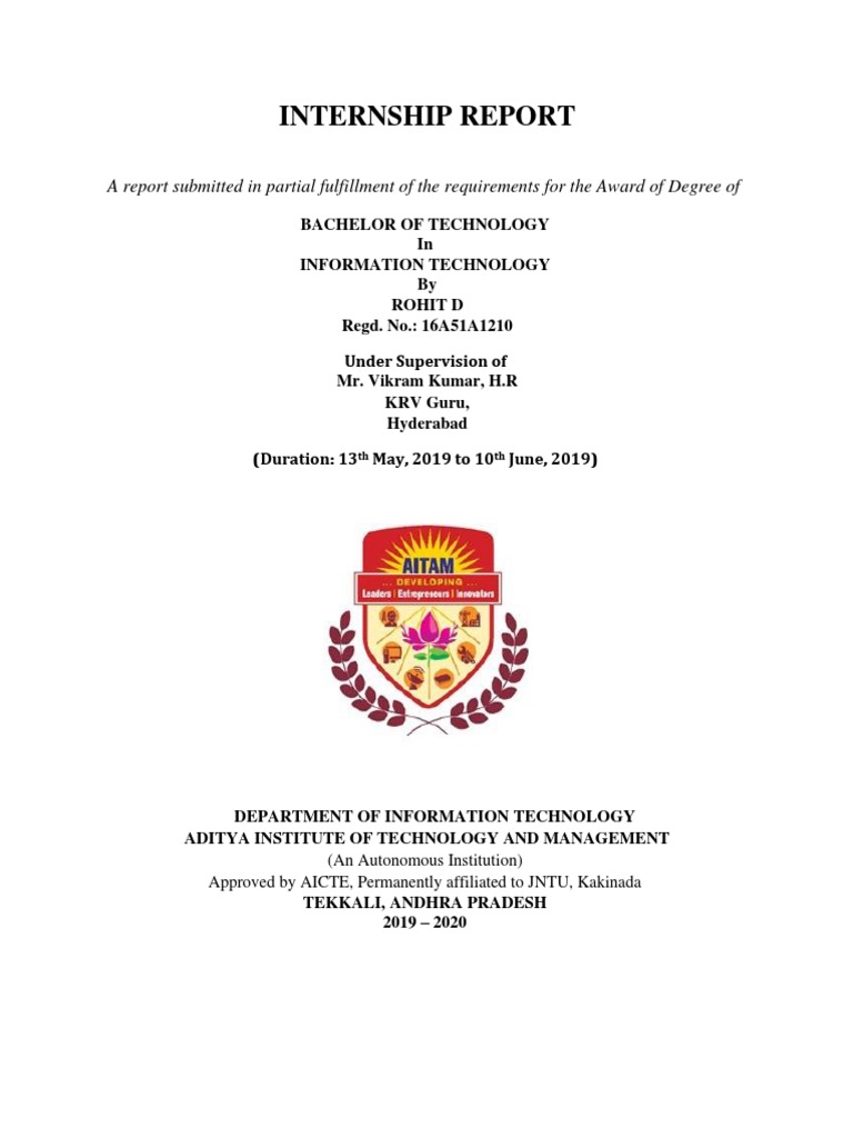 Internship Report Sample 4 | PDF | Search Engine Marketing | Search ...