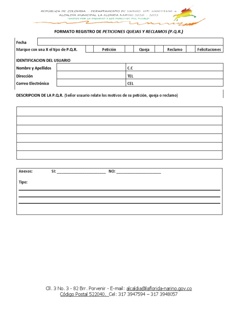 Formato PQRS... | PDF