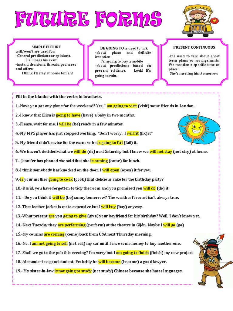 Future Tense Usage and Exercises | PDF