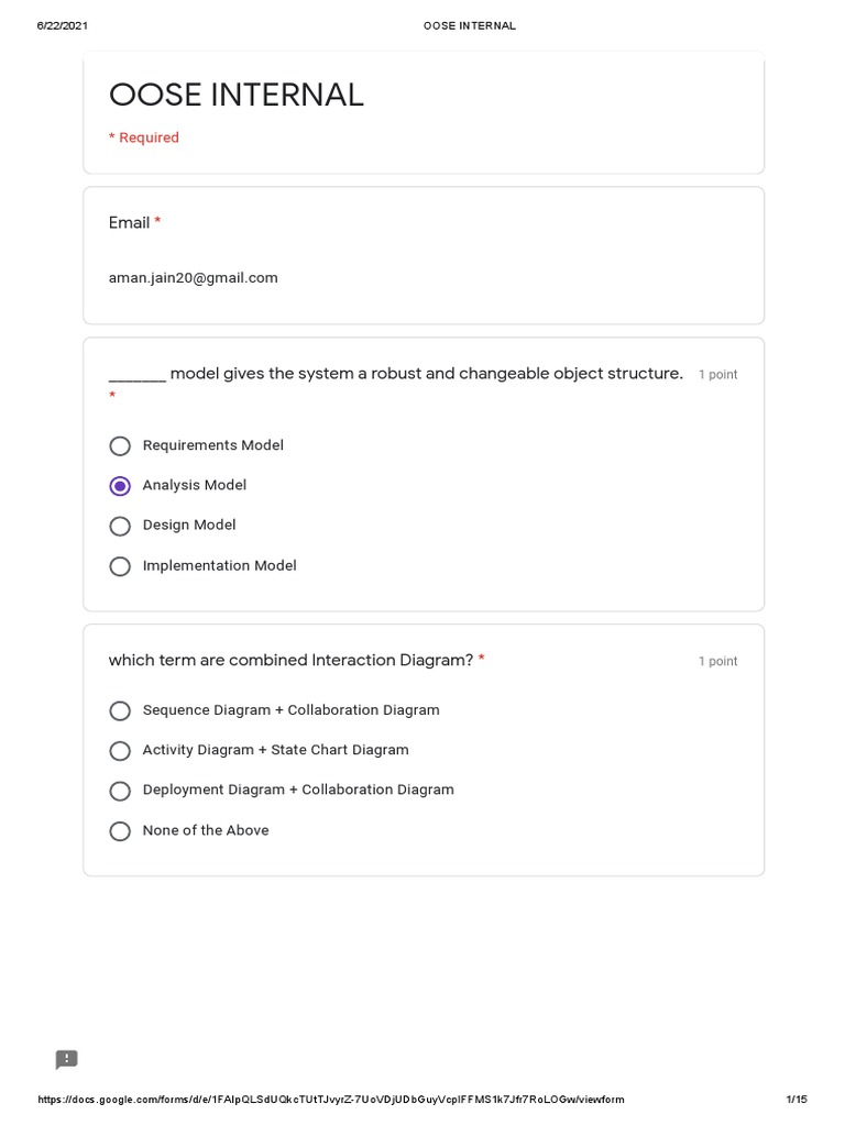 Oose Internal: Email | PDF | Class (Computer Programming) | Use Case