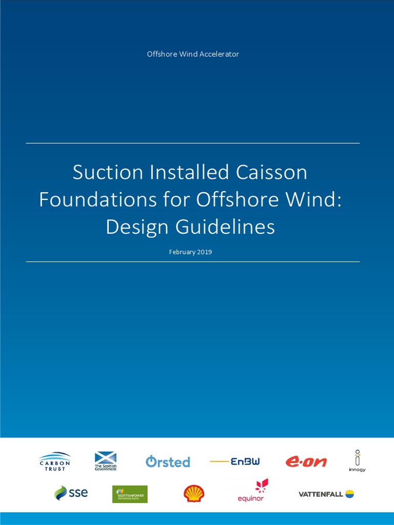 Owa Suction Caisson Design Guidelines Report | PDF | Offshore Wind ...