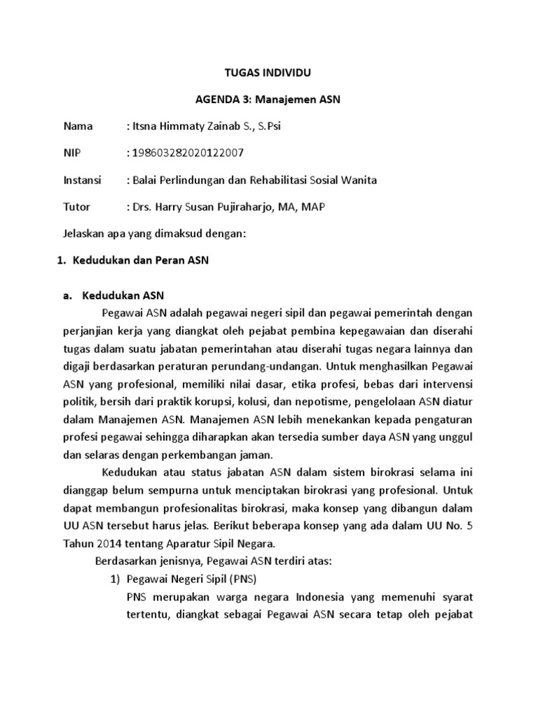 Itsna Himmaty ZS., - Tugas Individu Agenda 3 | PDF