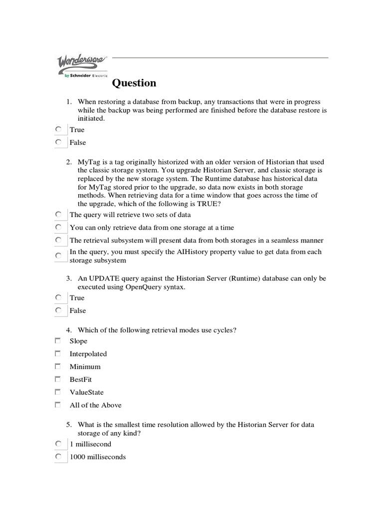 Question Historian Server (HS) | Download Free PDF | Replication (Computing) | Databases