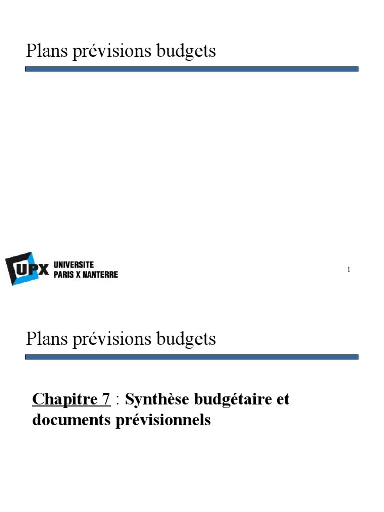 Prévision de trésorerie et budgets | PDF | Trésor | Budget