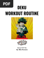 Katsuki Bakugo Workout PDF | PDF | Strength Training | Physical Fitness